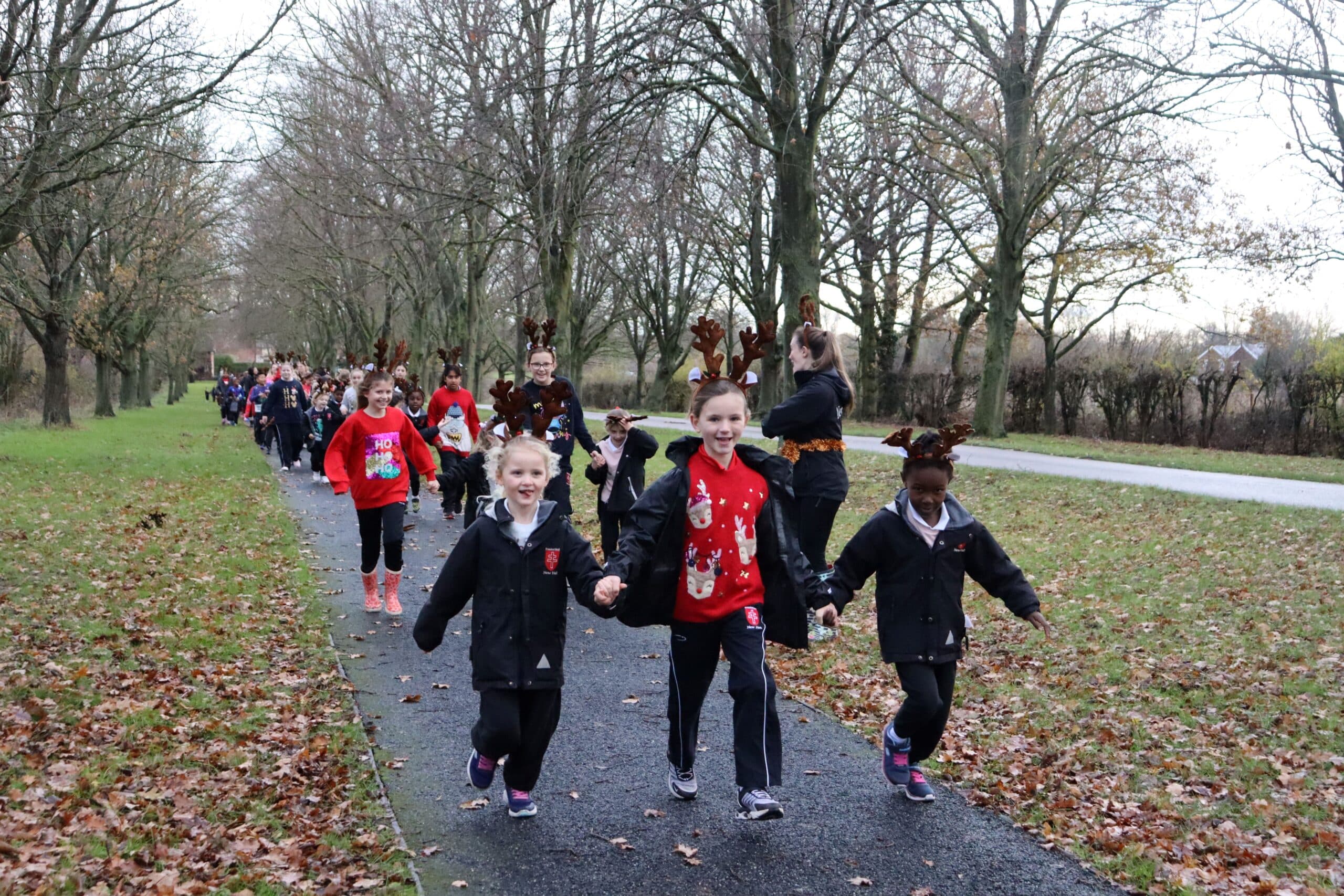 "Run, Run, Rudolph!" - Farleigh Hospice Reindeer Run - New Hall School