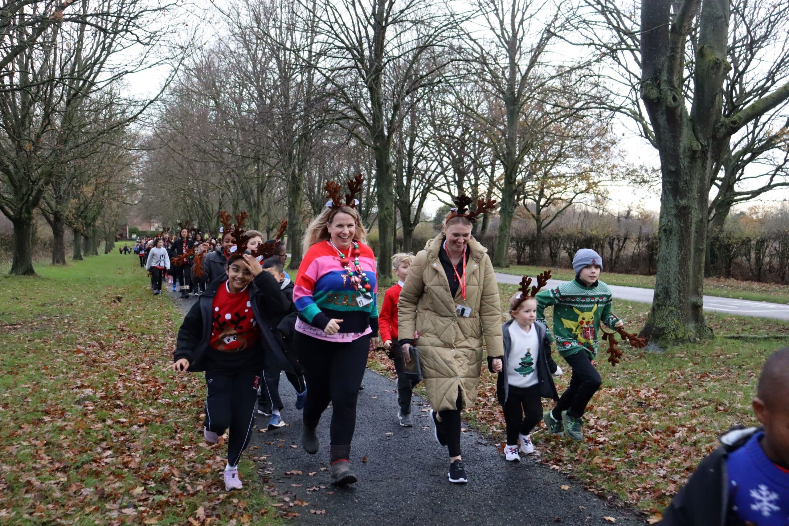 "Run, Run, Rudolph!" - Farleigh Hospice Reindeer Run - New Hall School