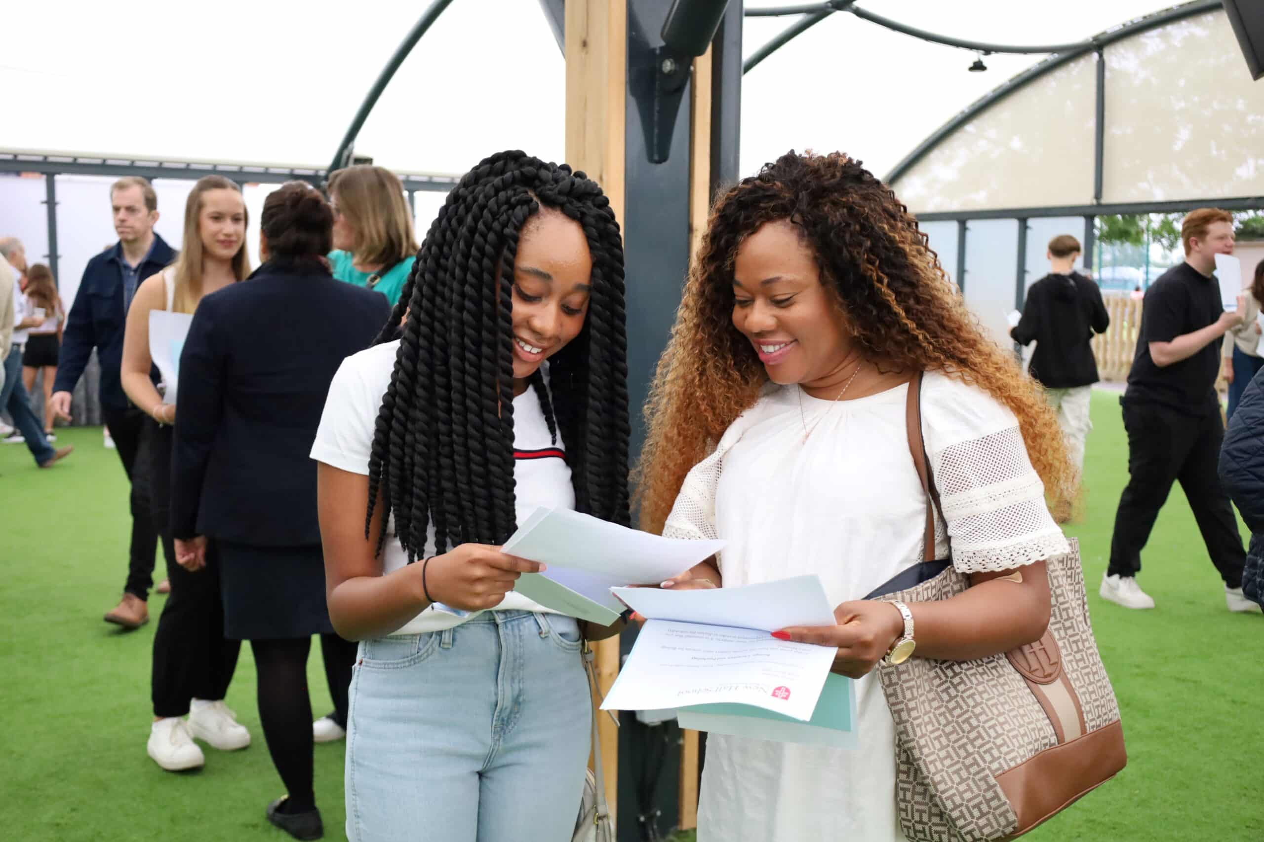 Year 11 students celebrate GCSE Results - New Hall School