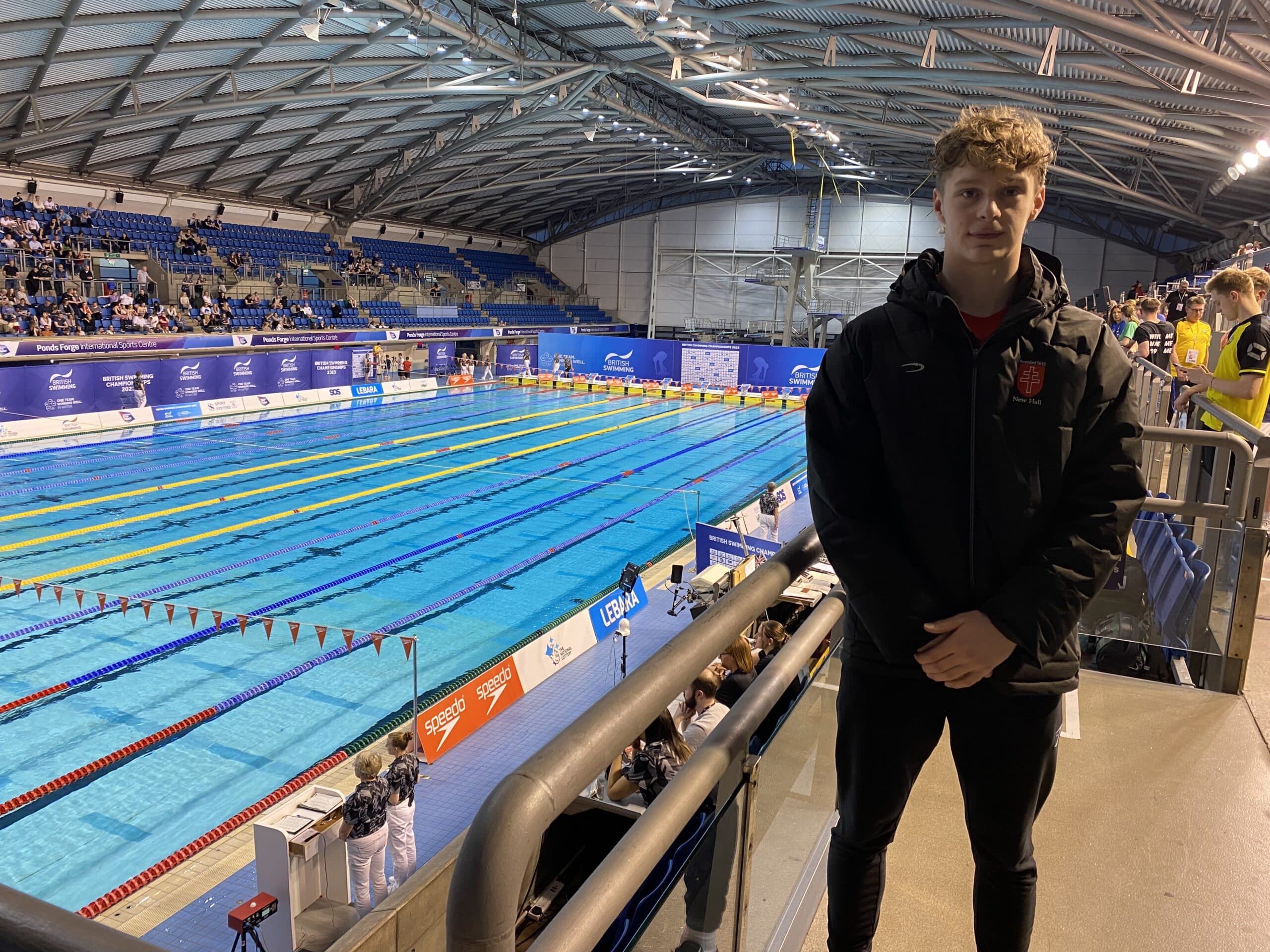 British Swimming Record for Jack in Year 13 - New Hall School