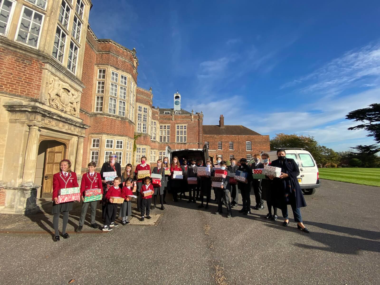 New Hall Sets New Record for Shoebox Appeal - New Hall School
